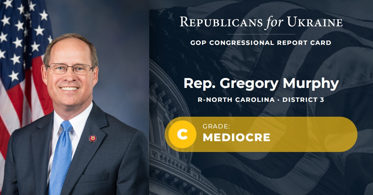 Gregory Murphy - GOP Legislator Profile - Republicans For Ukraine