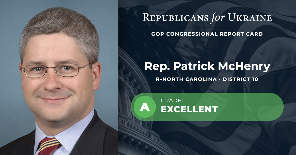 Patrick McHenry - GOP Legislator Profile - Republicans For Ukraine