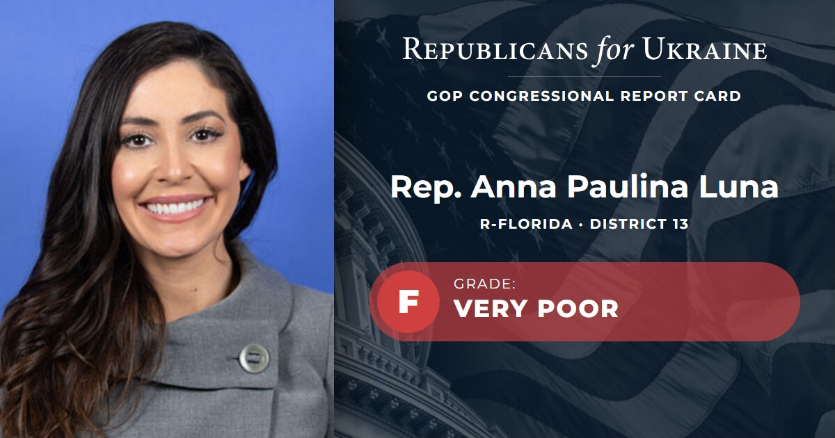 Anna Paulina Luna - GOP Legislator Profile - Republicans For Ukraine