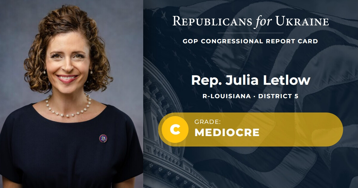 Julia Letlow - GOP Legislator Profile - Republicans For Ukraine