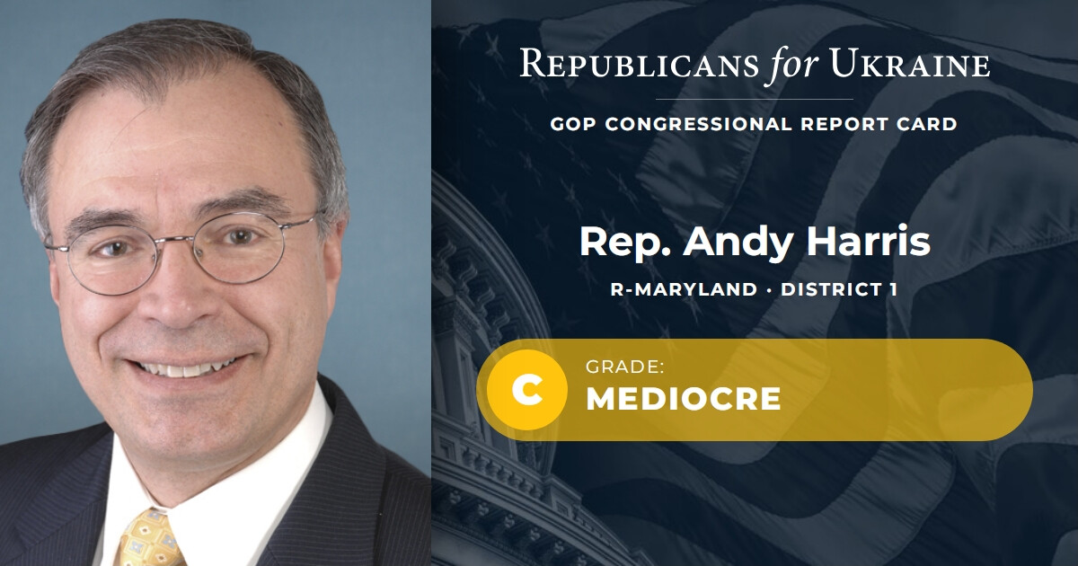 Andy Harris - GOP Legislator Profile - Republicans For Ukraine