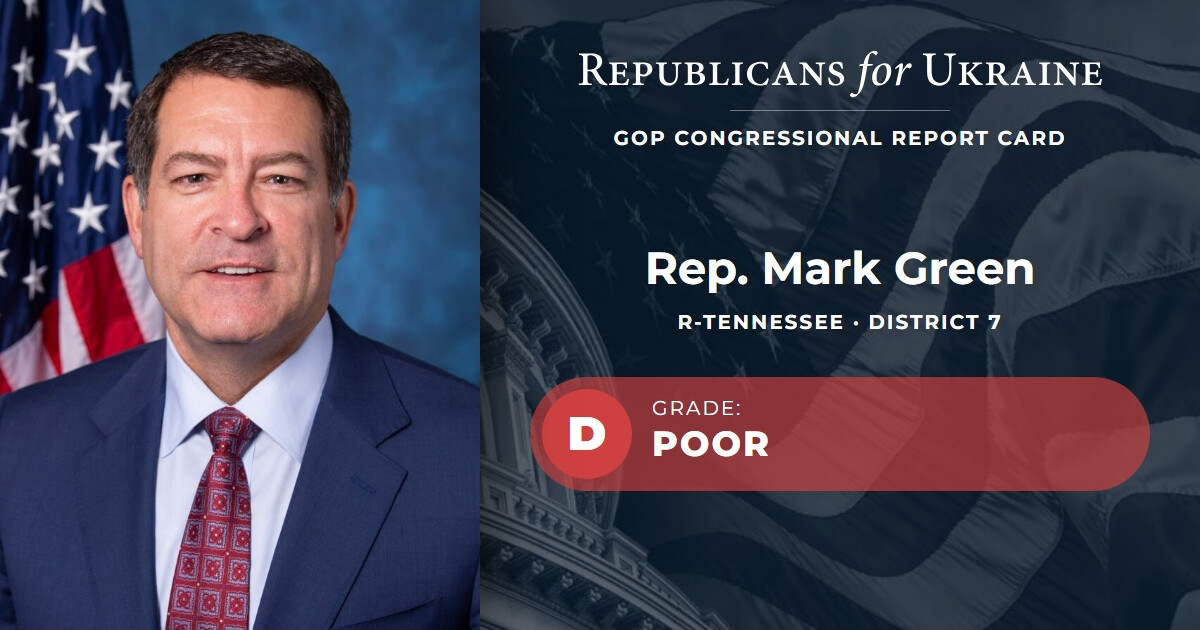 Mark Green - GOP Legislator Profile - Republicans For Ukraine