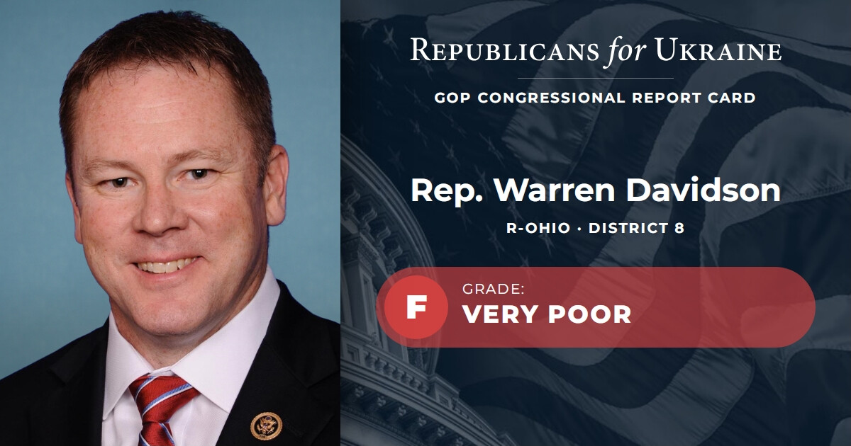 Warren Davidson - GOP Legislator Profile - Republicans For Ukraine