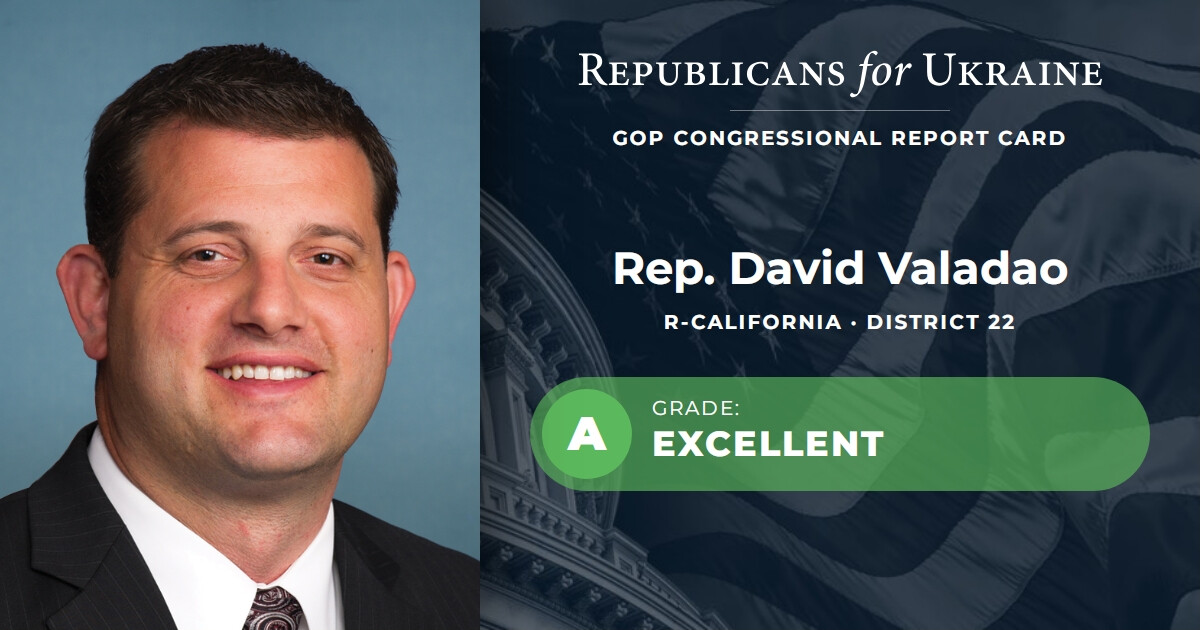 David Valadao - GOP Legislator Profile - Republicans For Ukraine
