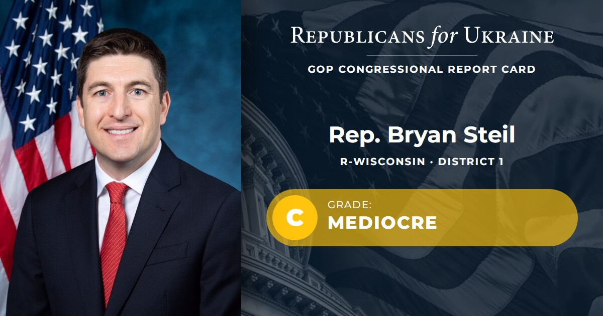 Bryan Steil - GOP Legislator Profile - Republicans For Ukraine